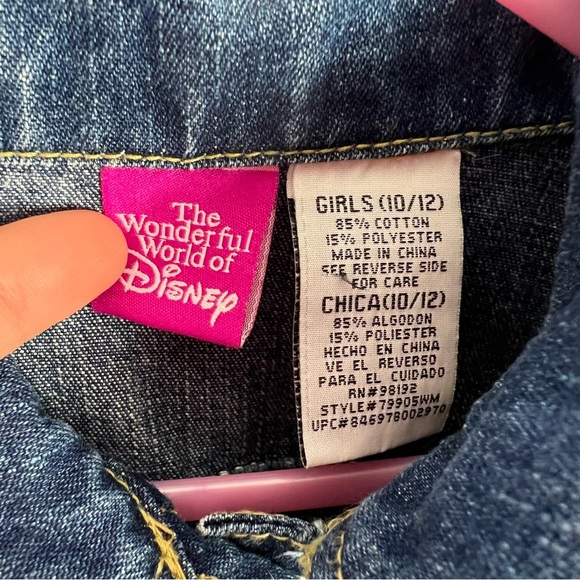 Disney | Jackets & Coats | Disney Denim Jacket Disneys Bambi Girls 12 ...